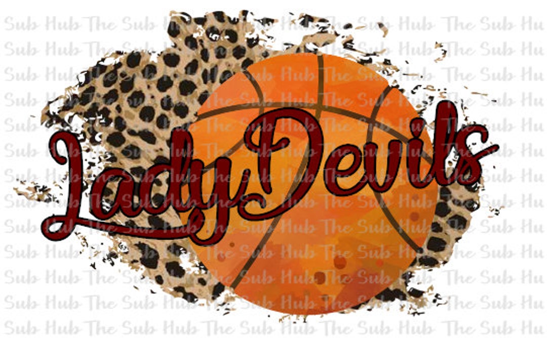 Lady Devils Basketball Maroon | Sublimation Design | PNG File | Digital ...