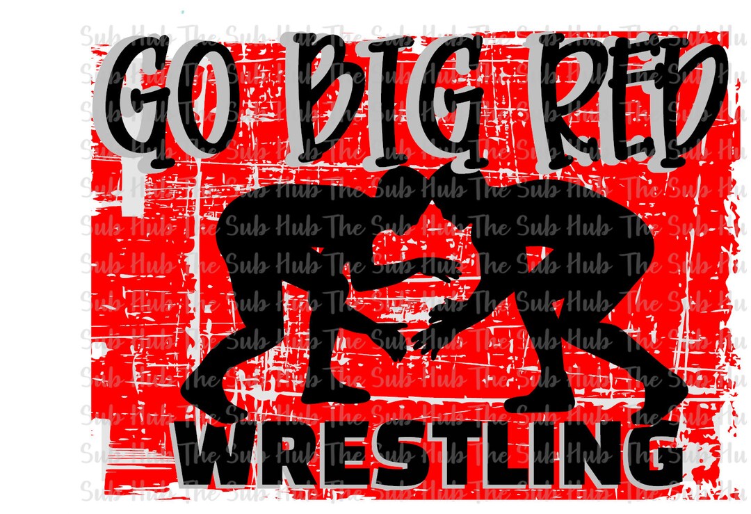 Big Red Wrestling | Ready to Press | Sublimation Transfer | Shirt ...