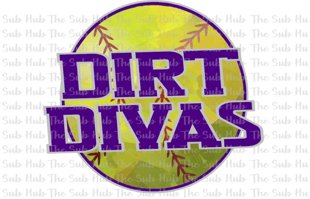 Dirt Divas Softball | Sublimation Design | PNG File | Digital Download | Softball Design - Etsy