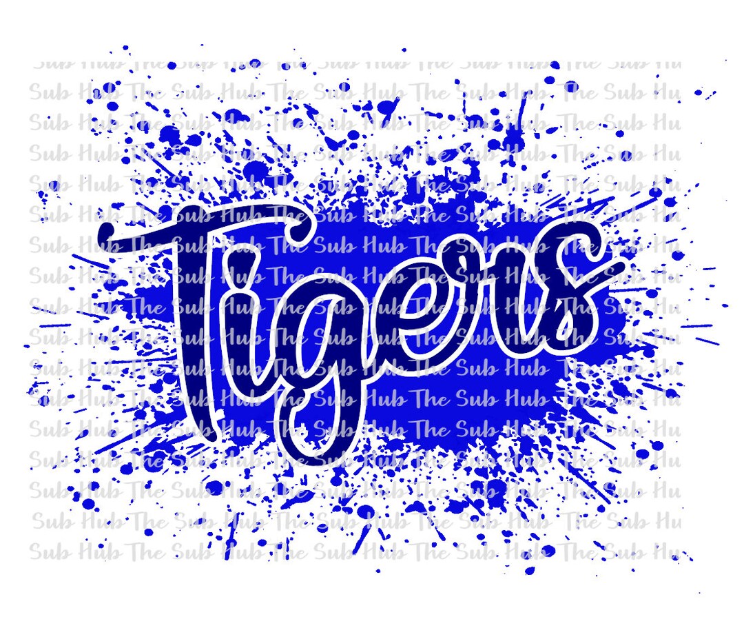 Tigers Splatter | Sublimation Design | PNG File | Digital Download ...