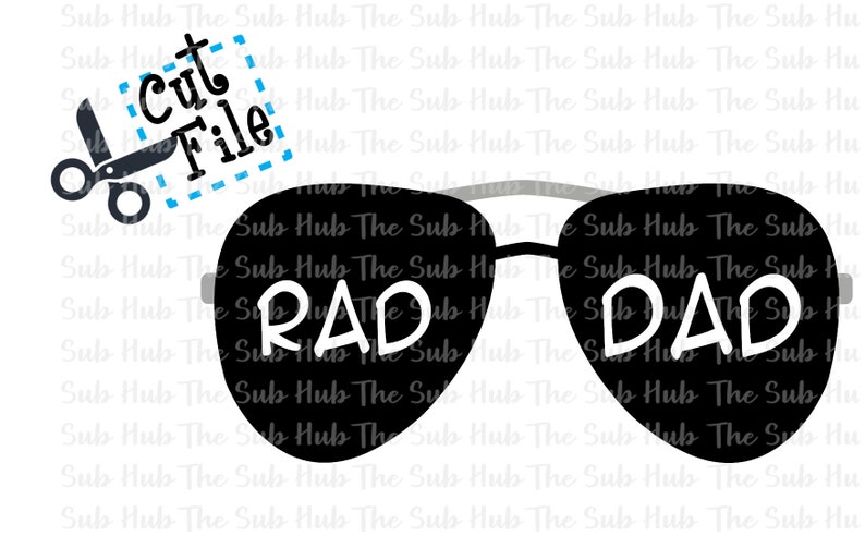 Rad Dad SVG Cricut silhouette EPS DXF Png Father's | Etsy