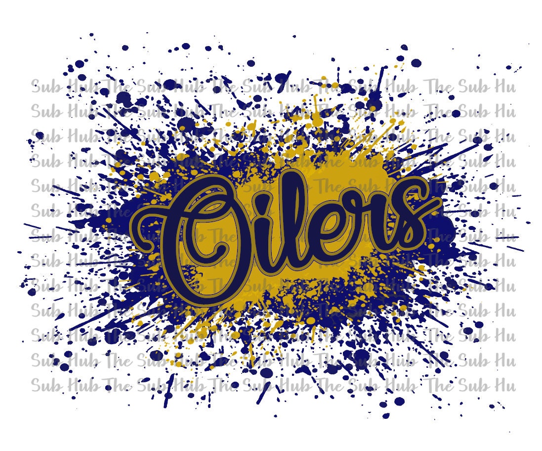 Oilers Splash Design Sublimation Design PNG File Digital | Etsy