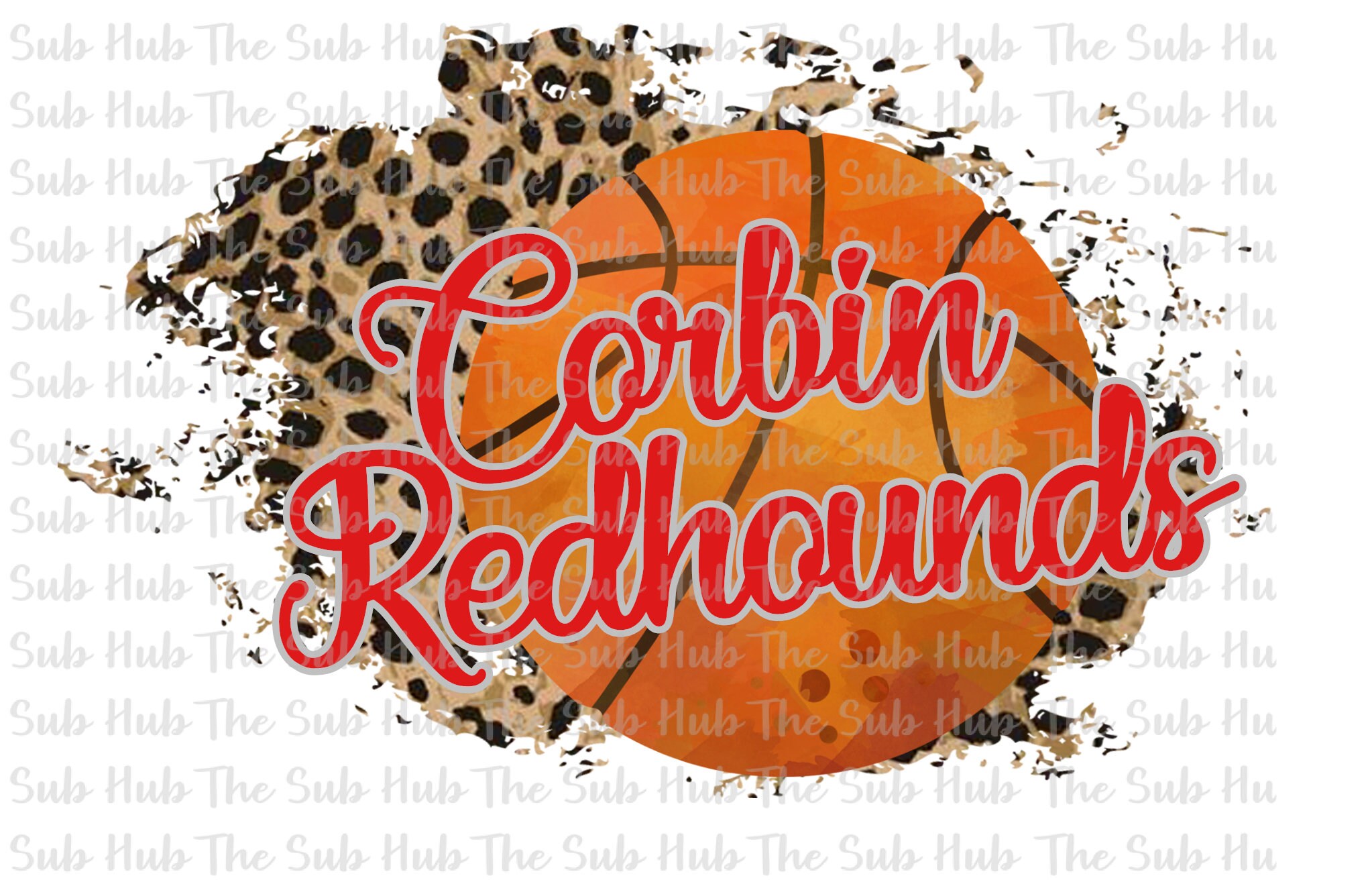 Corbin Redhounds Baloncesto / Listo para prensar / - Etsy España