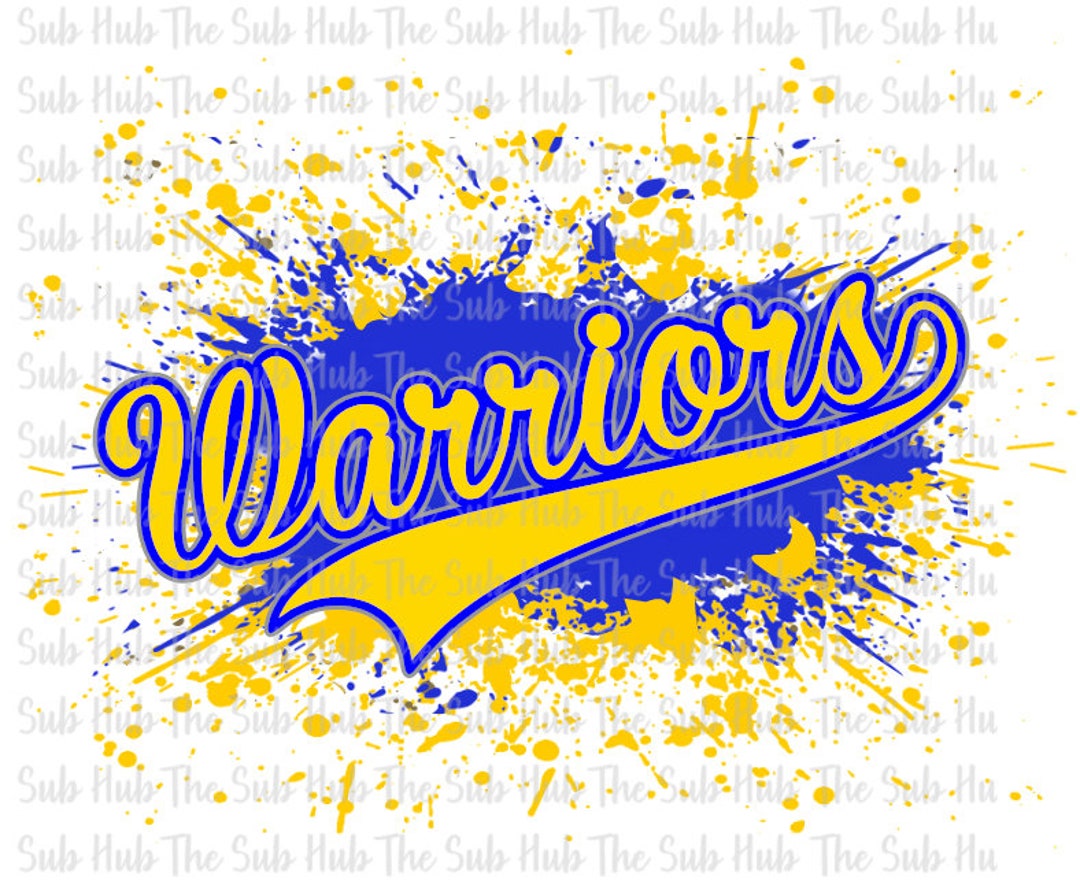 Warriors Splatter | Ready to Press | Sublimation Transfer | Shirt ...