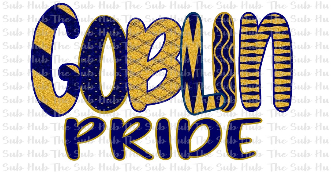 Harrison Goblins Patterned Letters | Sublimation Design | PNG File ...