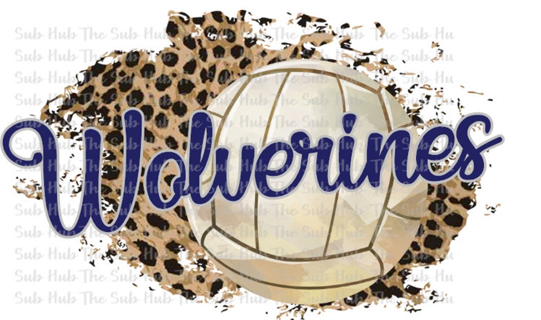 Wolverines Volleyball | Sublimation Design | PNG File | Digital ...