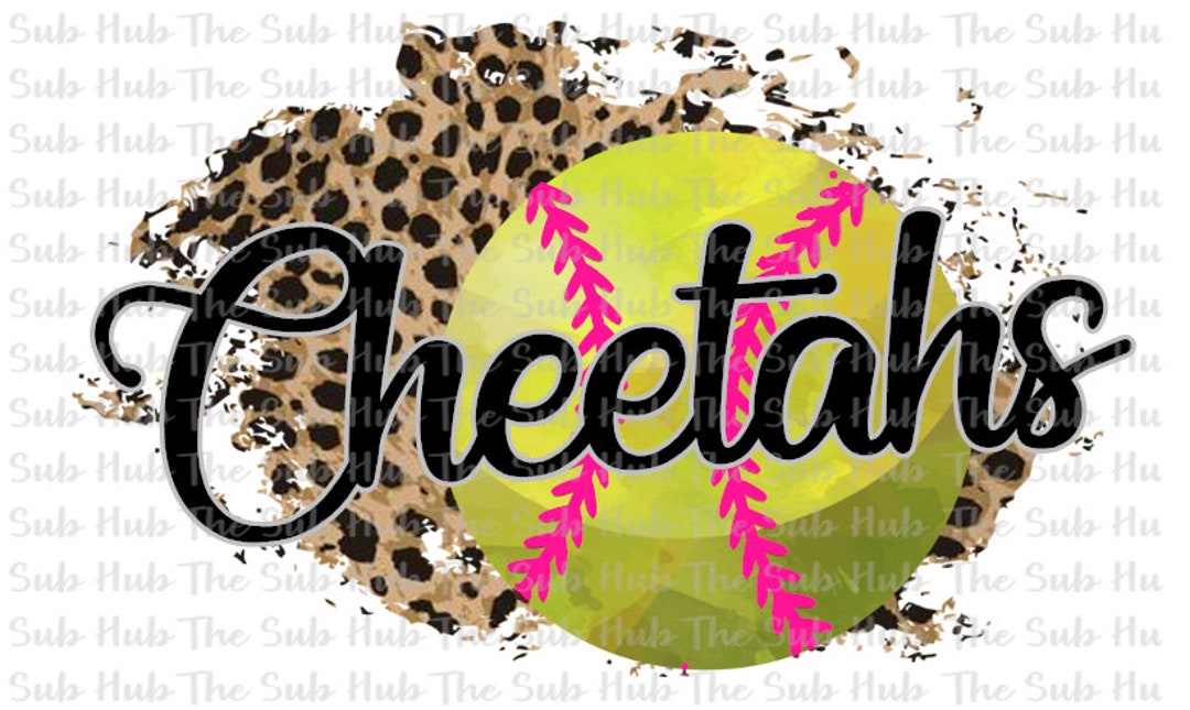Cheetahs Softball | Sublimation Design | PNG File | Digital Download ...