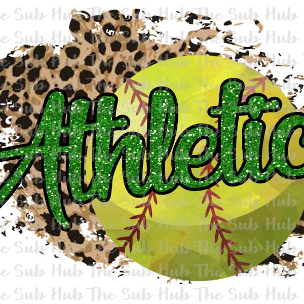Mustangs Softball Sublimation Design PNG File Digital Download Leopard ...