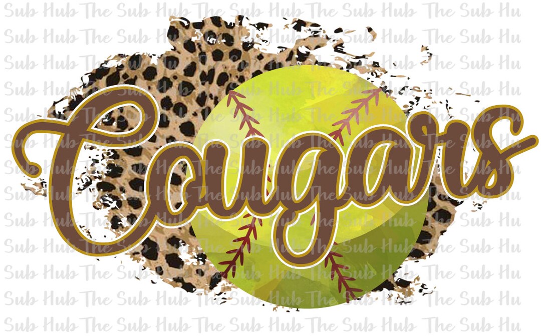 Cougars Softball | | Sublimation Design | PNG File | Digital Download ...