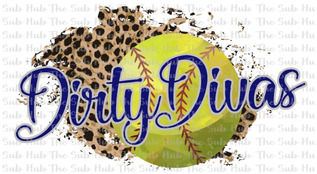 Dirty Divas Softball | Sublimation Design | PNG File | Digital Download ...