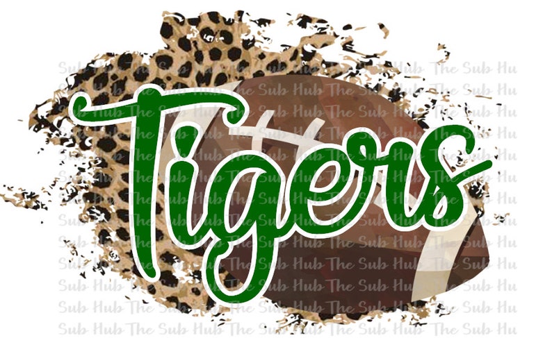 Tigers Football | Sublimation Design | PNG File | Digital Download ...
