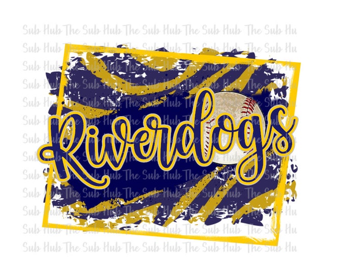 Riverdogs Baseball PNG Cheetah Print Background Digital File ...