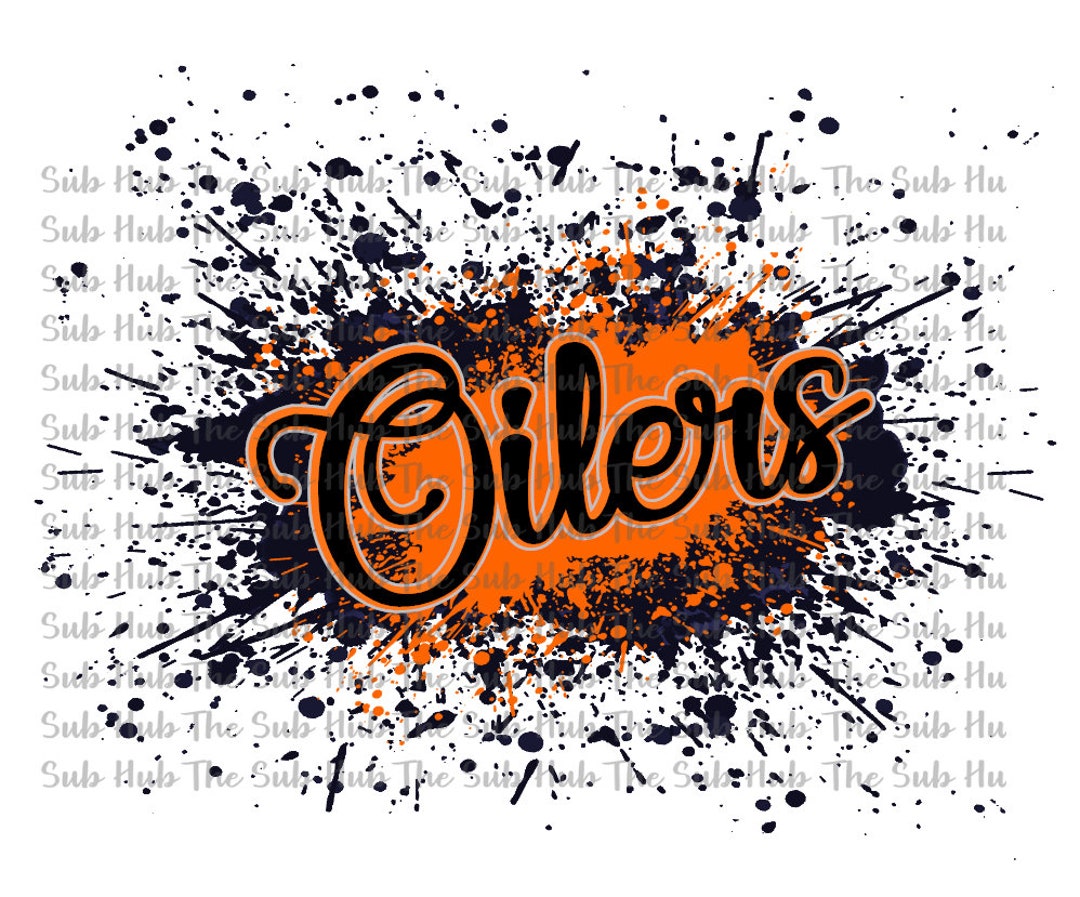Oilers Splash Design Sublimation Design PNG File Digital - Etsy