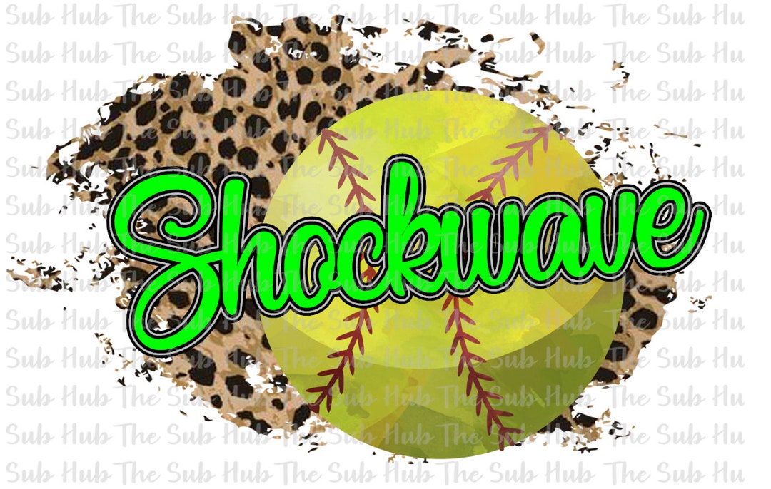 Shockwave Softball | | Sublimation Design | PNG File | Digital Download ...