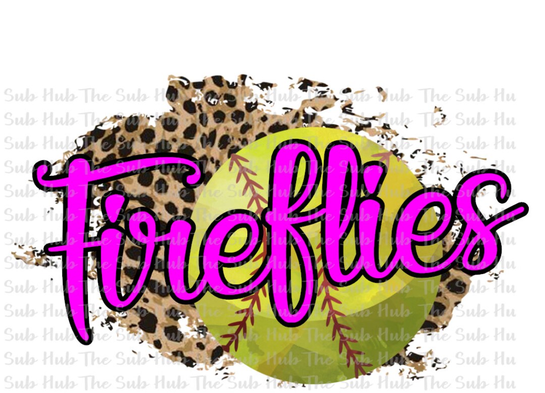 Fireflies Softball | Ready to Press | Sublimation Transfer | Shirt ...