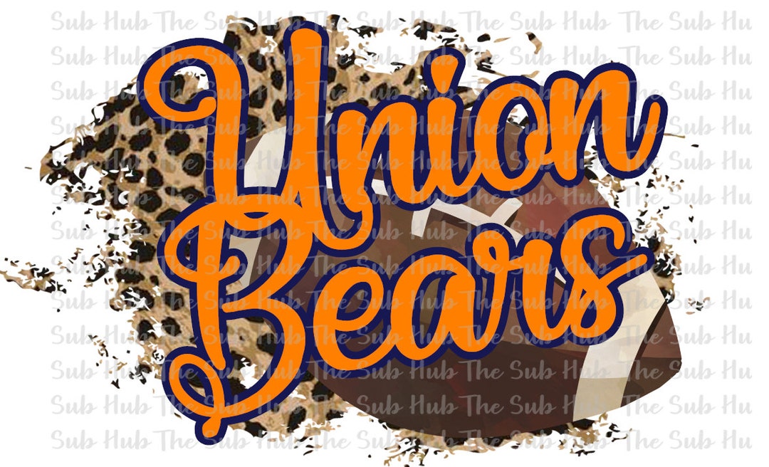 Union Bears Football | Sublimation Design | PNG File | Digital Download ...