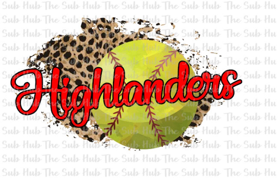 Highlanders Softball | Sublimation Design | PNG File | Digital Download ...