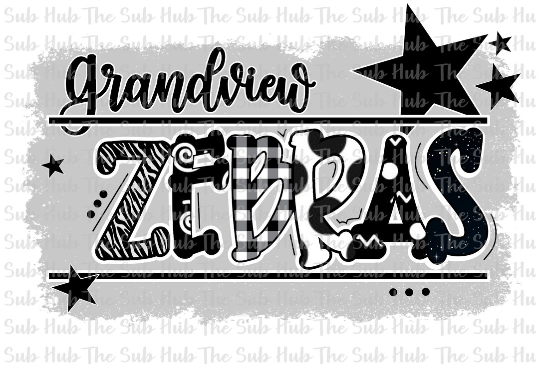Grandview Zebras Sublimation Design PNG File Digital Download Patterns, Pattern Letters - Etsy