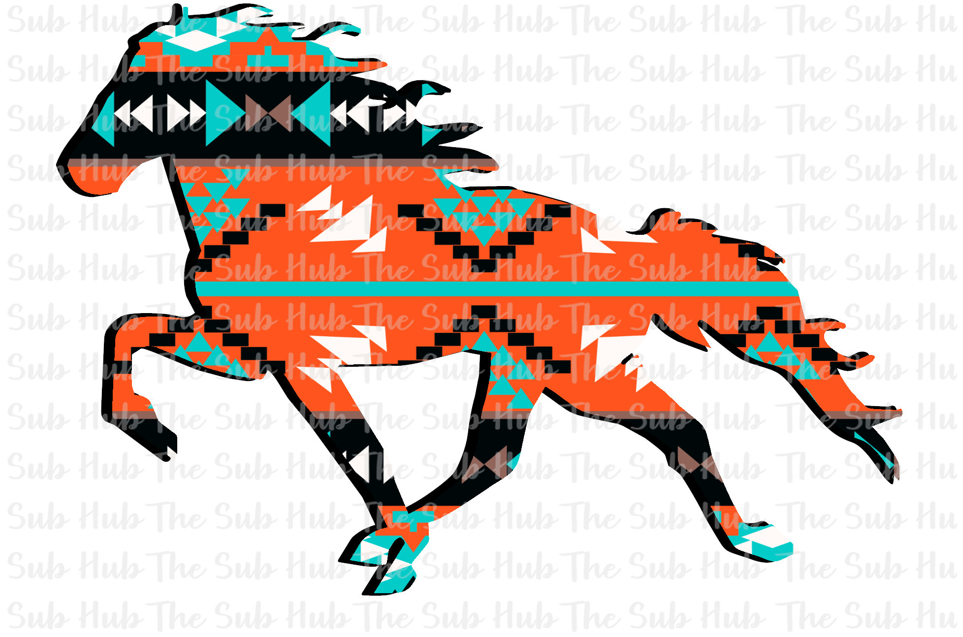 Sewing & Fiber Craft Supplies & Tools Horses Shirt Design Ready to ...