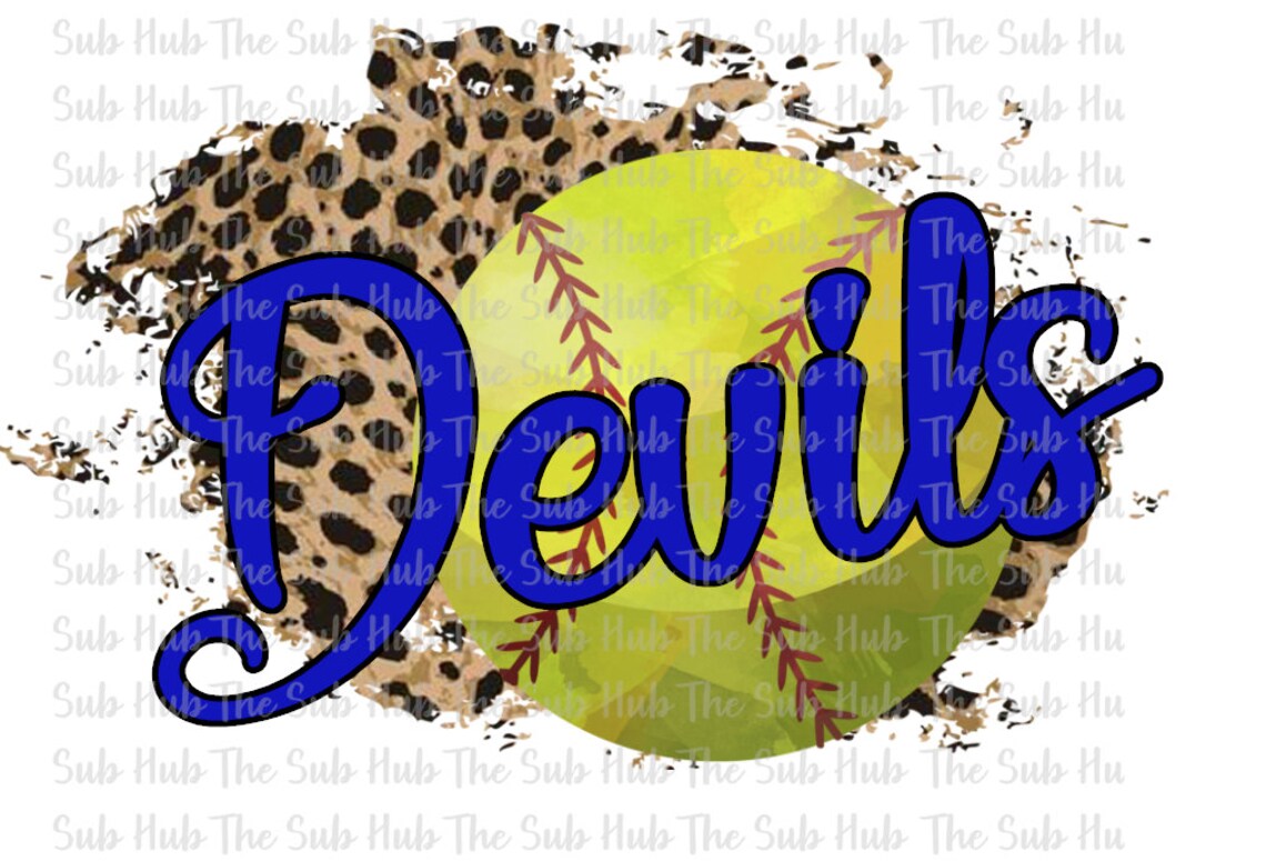 Devils Softball | | Sublimation Design | PNG File | Digital Download ...