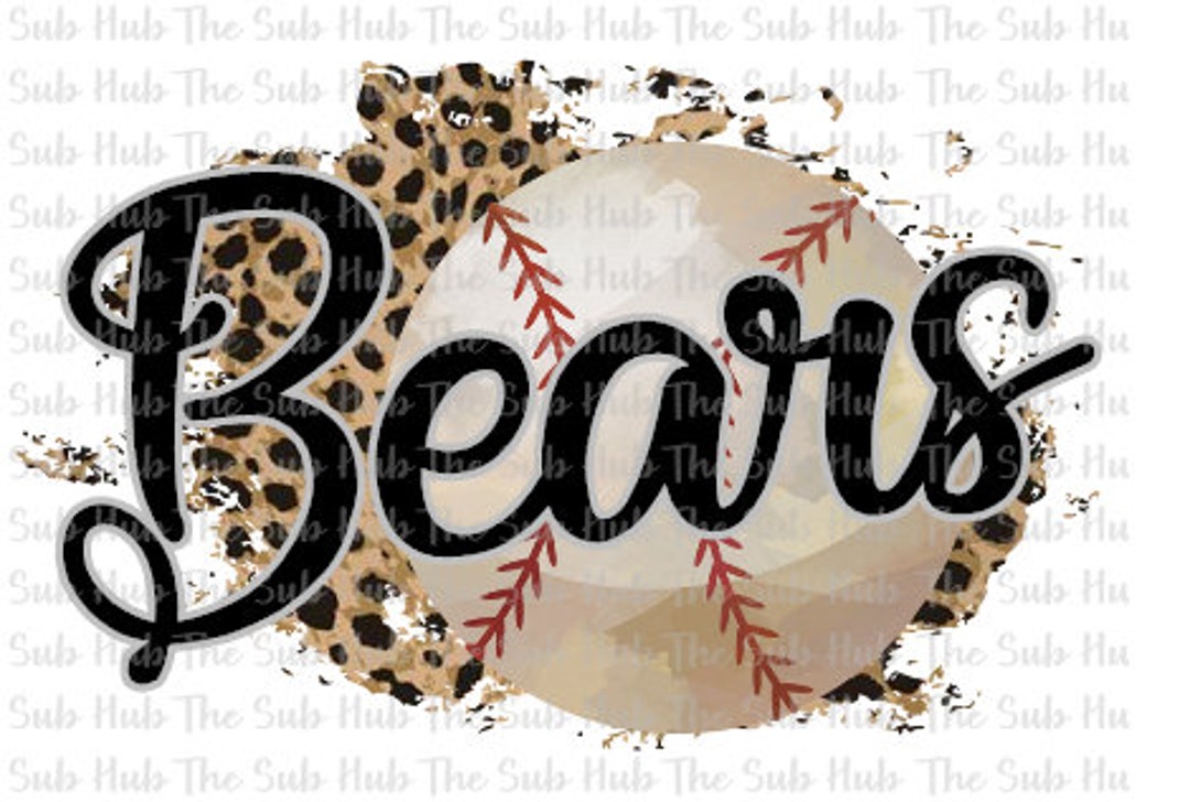 Bears Baseball | Sublimation Design | PNG File | Digital Download ...