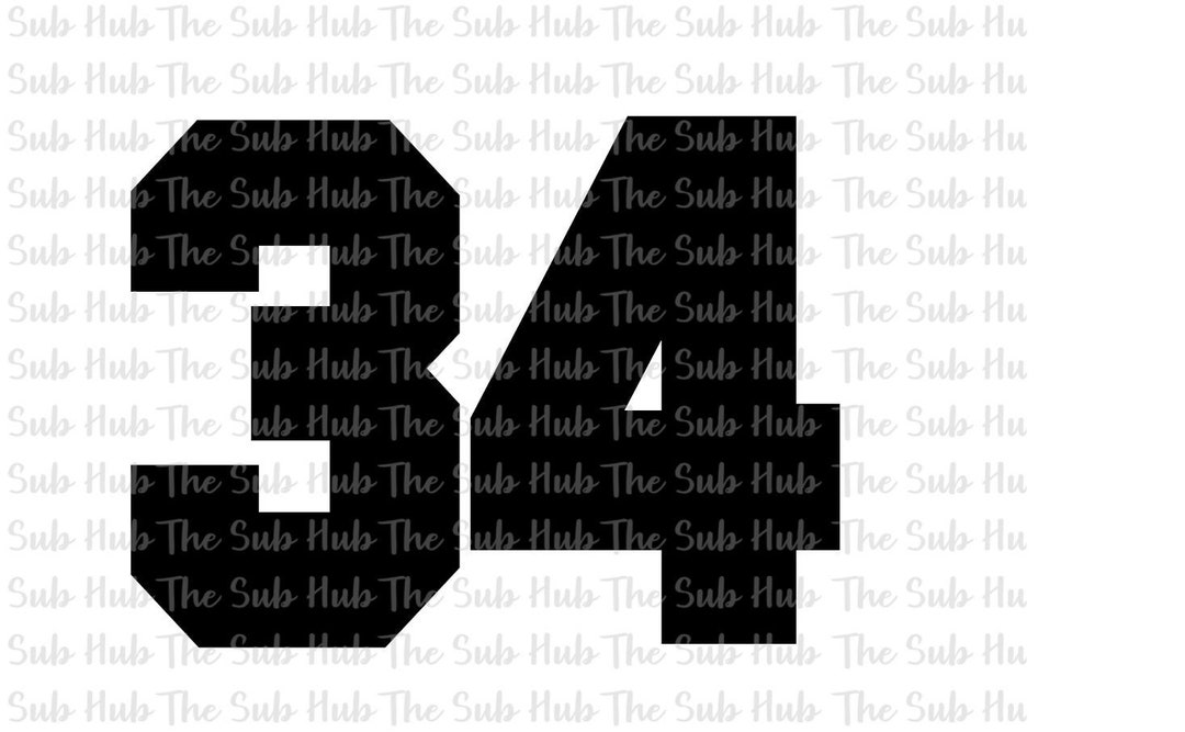 CUSTOM JERSEY NUMBERS | Ready to Press | Sublimation Transfer | Shirt ...