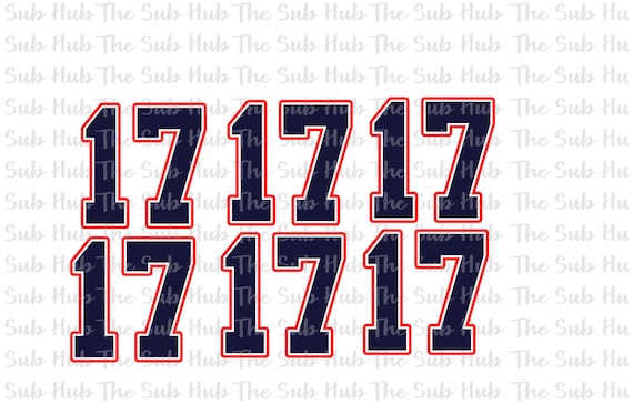 CUSTOM JERSEY NUMBERS Ready to Press Sublimation Transfer - Etsy