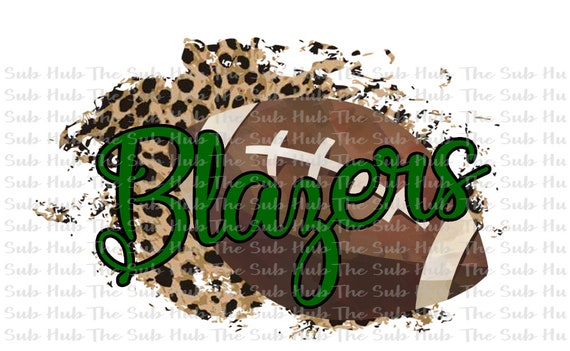 Blazers Football Sublimation Design PNG File Digital - Etsy