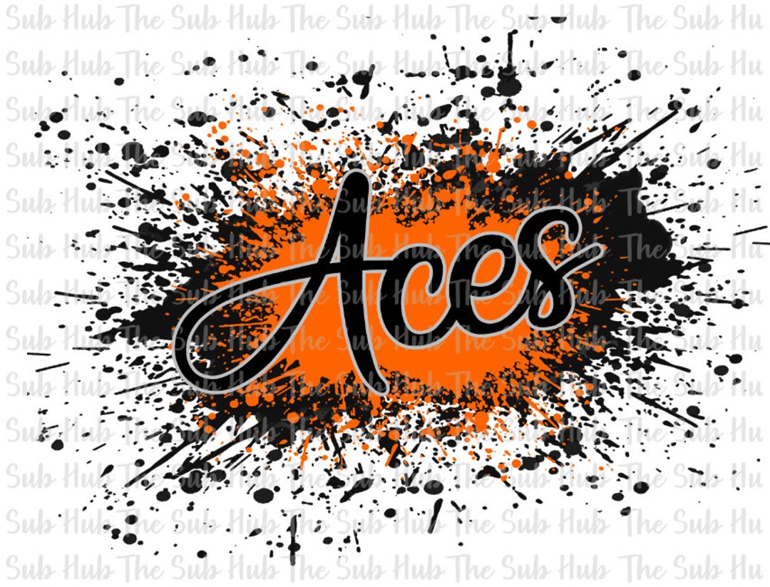 Aces Splatter | Sublimation Design | PNG File | Digital Download ...