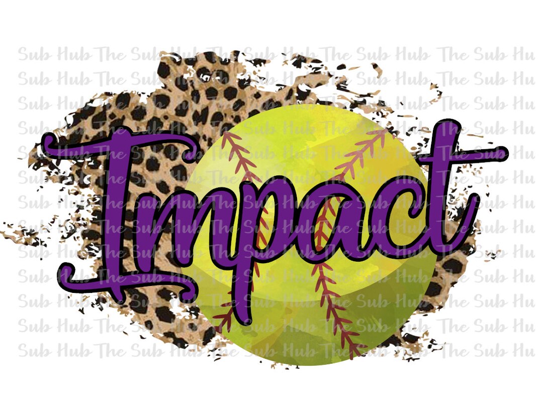 Impact Softball | Ready to Press | Sublimation Transfer | Shirt Design ...