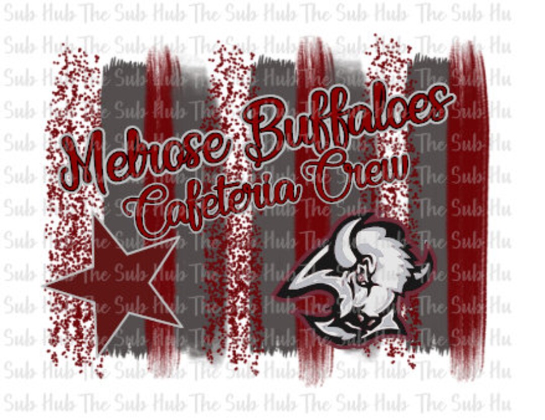 Melrose Buffaloes Brushstroke | Ready to Press | Sublimation Transfer ...