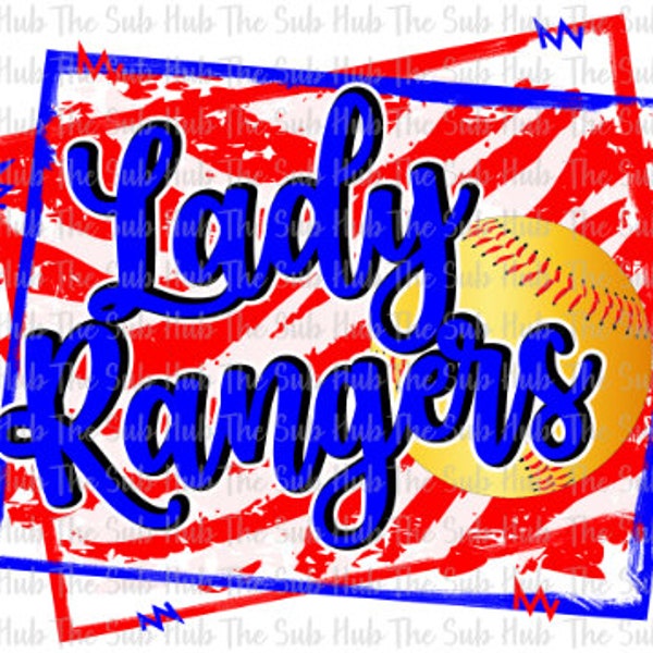 Rangers Softball Png - Etsy
