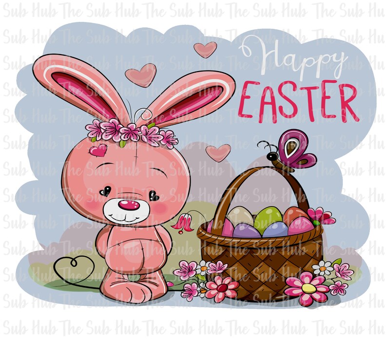 Happy Easter 2 Ready to Press Sublimation Transfer Shirt - Etsy