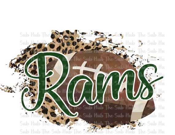 Rams Football Sublimation Design PNG File Digital - Etsy