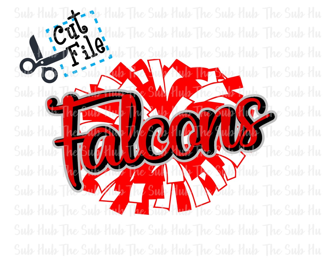 Falcons Cheer SVG | Cricut |silhouette| EPS| DXF| Png | Cheerleading ...