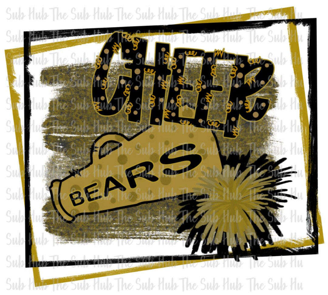 Cheer, Bears Cheer | Ready to Press | Sublimation Transfer | Shirt ...