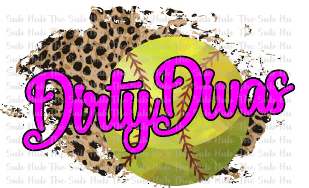 Dirty Divas Softball | Sublimation Design | PNG File | Digital Download ...