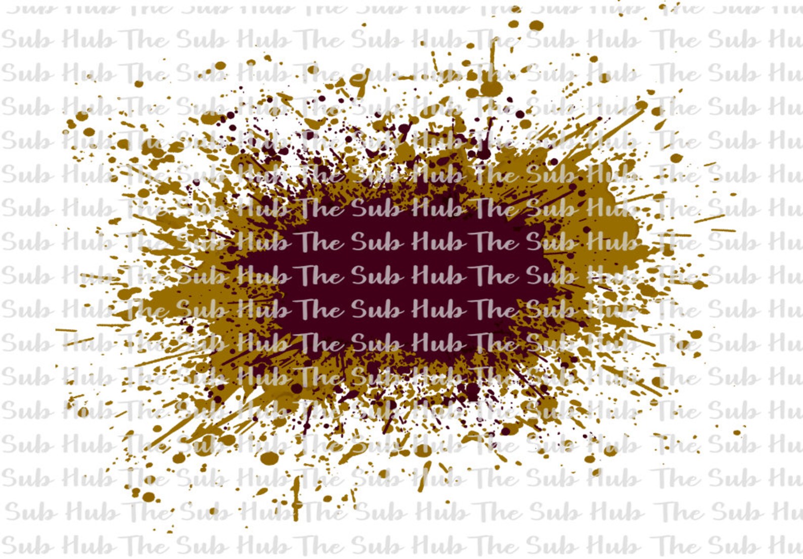 Splash Design, Maroon and Gold Background, Splatter | Sublimation ...