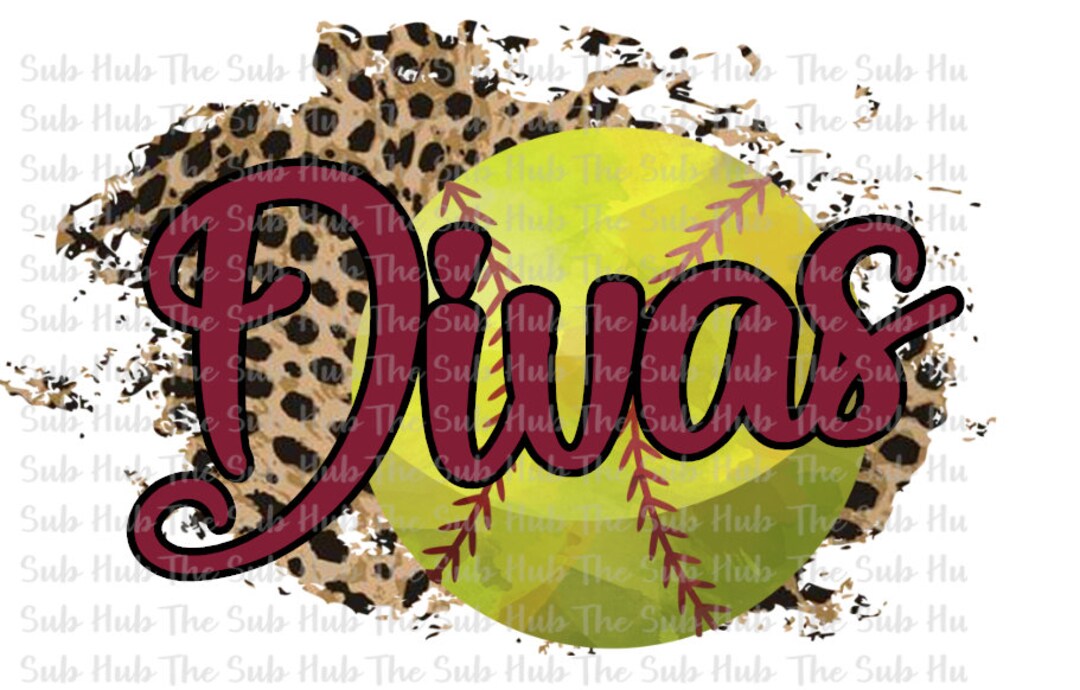 Divas Softball | | Sublimation Design | PNG File | Digital Download ...