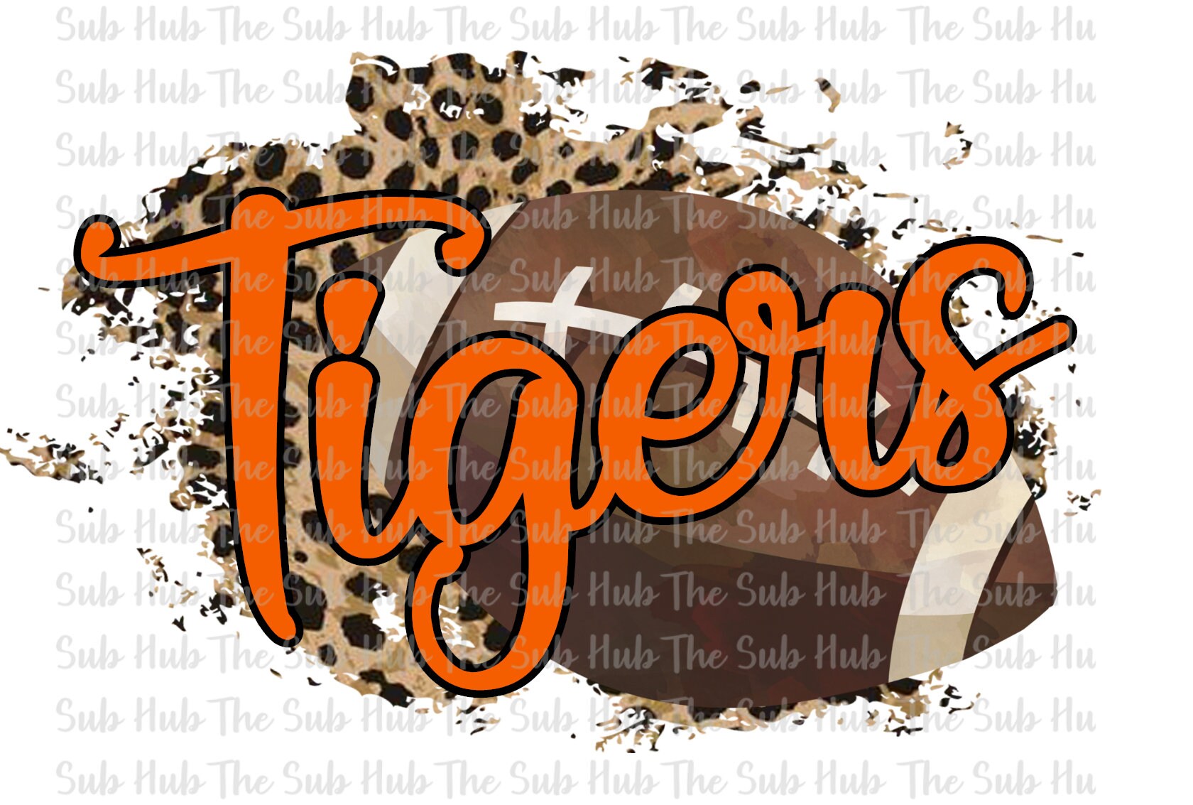 Tigers Football Sublimation Design PNG File Digital | Etsy
