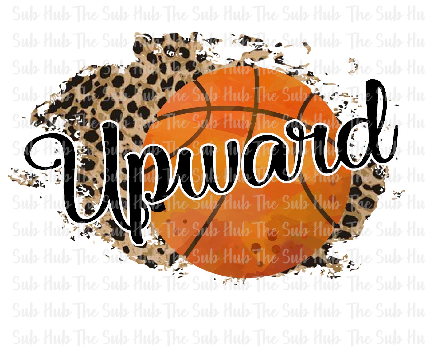 Upward Basketball Clipart Black