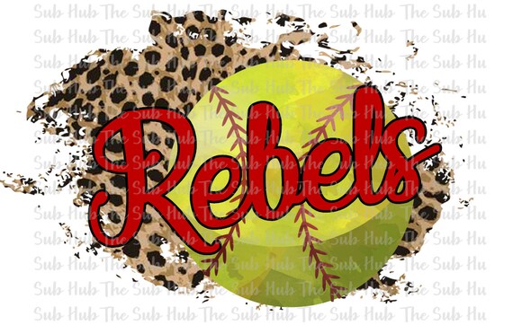 Rebels Softball Sublimation Design PNG File Digital - Etsy