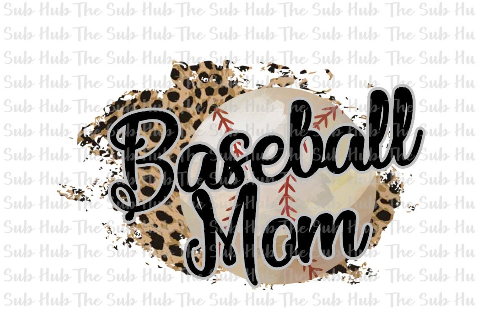 Baseball Mom Sublimation Design PNG File Digital - Etsy