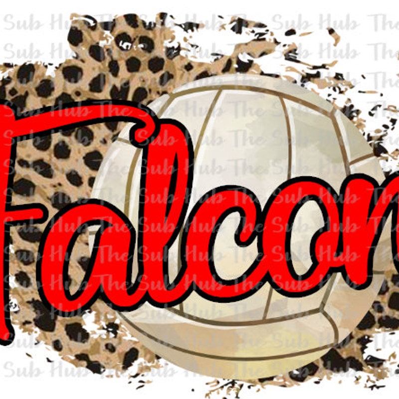 Falcon Volleyball Svg - Etsy