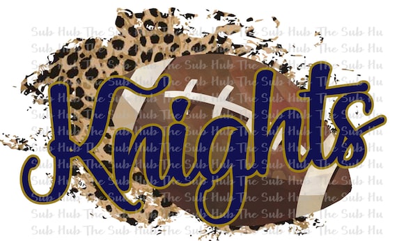 Knights Football Sublimation Design PNG File Digital - Etsy