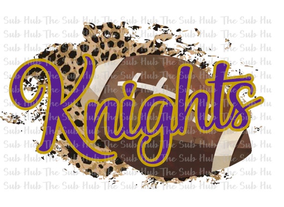 Purple Knights Football Logo