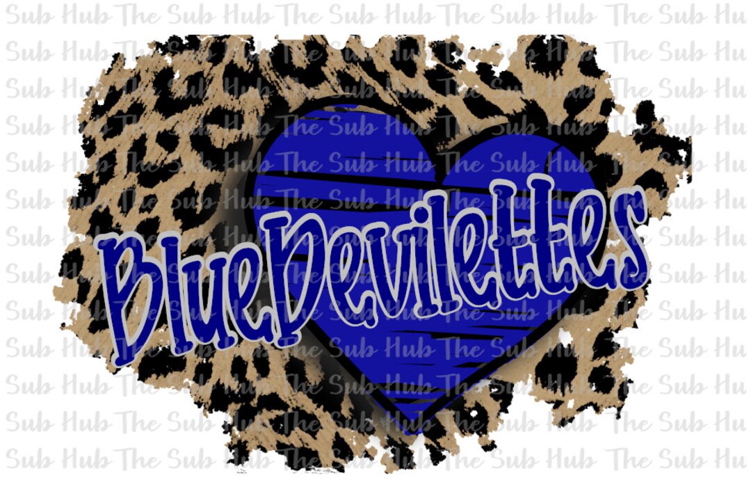 Blue Devilettes Heart | Sublimation Design | PNG File | Digital ...
