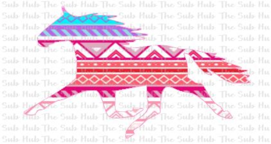 Aztec Pacing Horse | Sublimation Design | PNG File | Digital Download ...