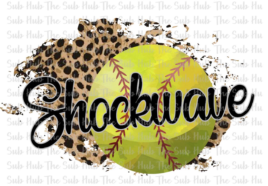 Shockwave Softball | | Sublimation Design | PNG File | Digital Download ...