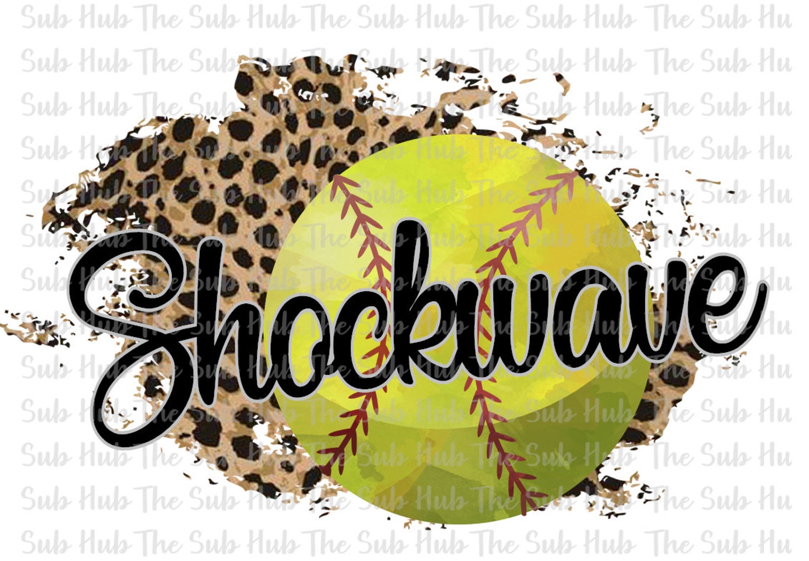 Shockwave Softball | | Sublimation Design | PNG File | Digital Download ...